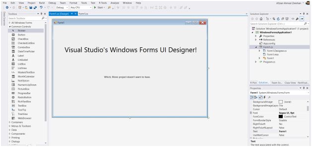 Guide For Building C Apps On Ubuntu Graphical Applications Using Windows Forms